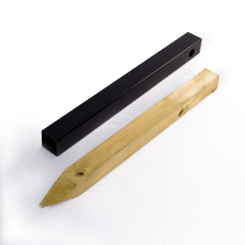 Black Temporary Post 22" The Little Post & Chain Company