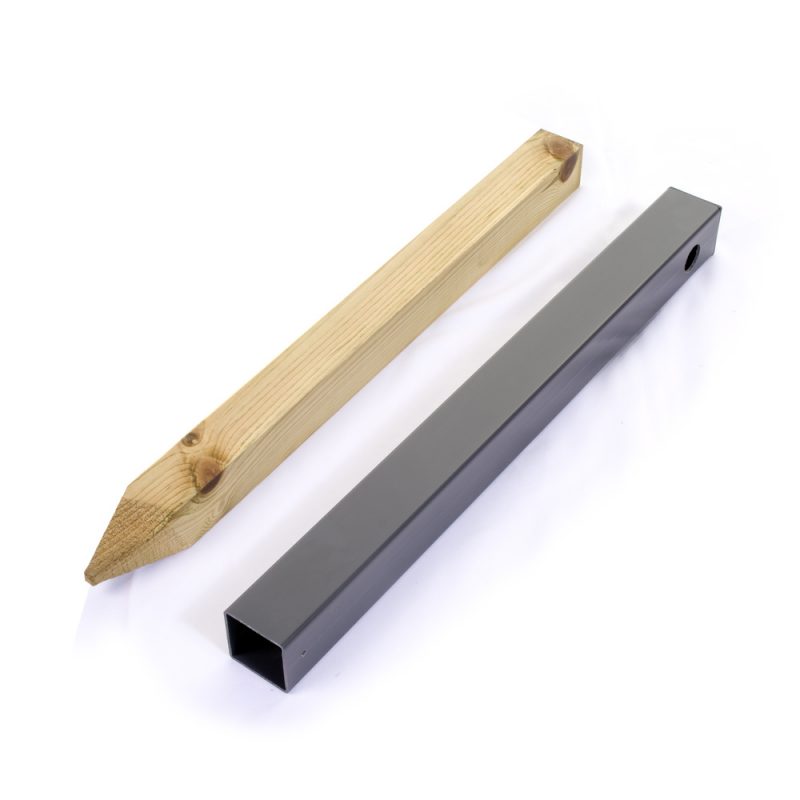 Grey Temporary Post 22" The Little Post & Chain Company